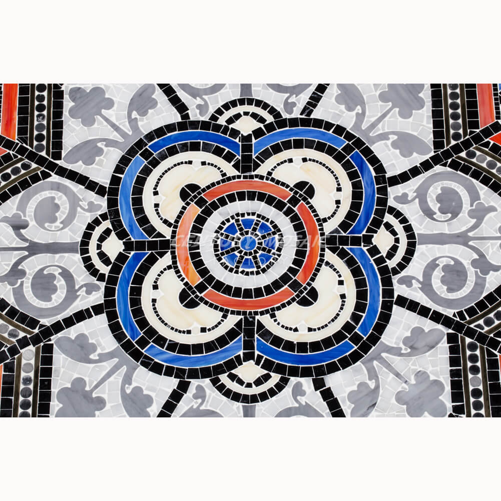 Persian Carpet Pattern Artistic Mosaic Painting Waterjet Medallion ...