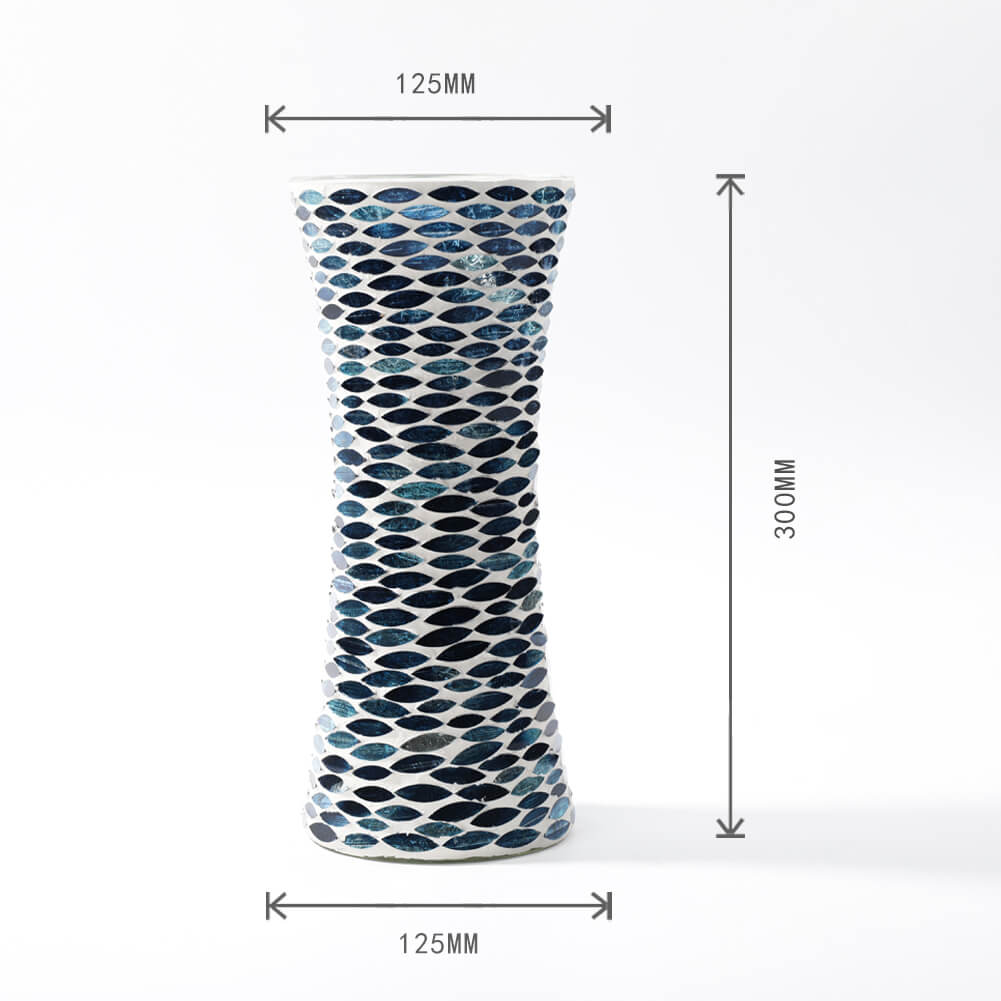 Blue Glass Tall Flower Vase Wholesale – Centurymosaic