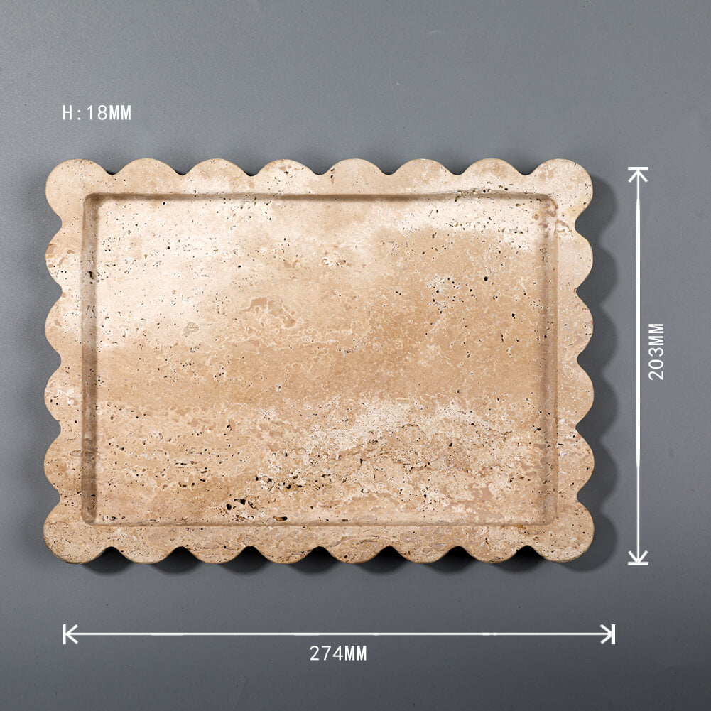 Cream Travertine Tray Wholesale – Centurymosaic