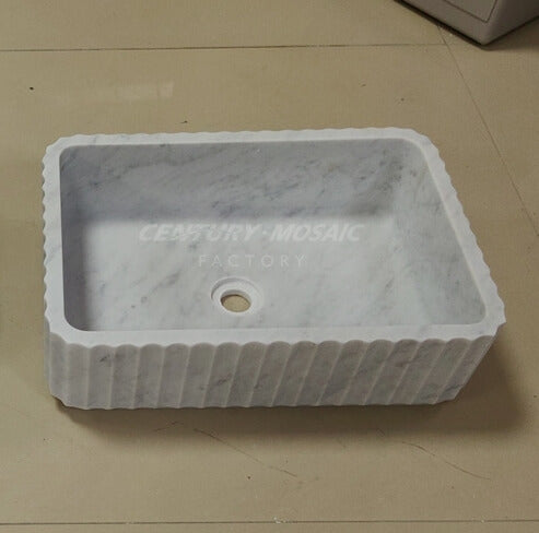 Centurymosaic Wholesale Natural Stone Marble Wash Basin Sink Customize