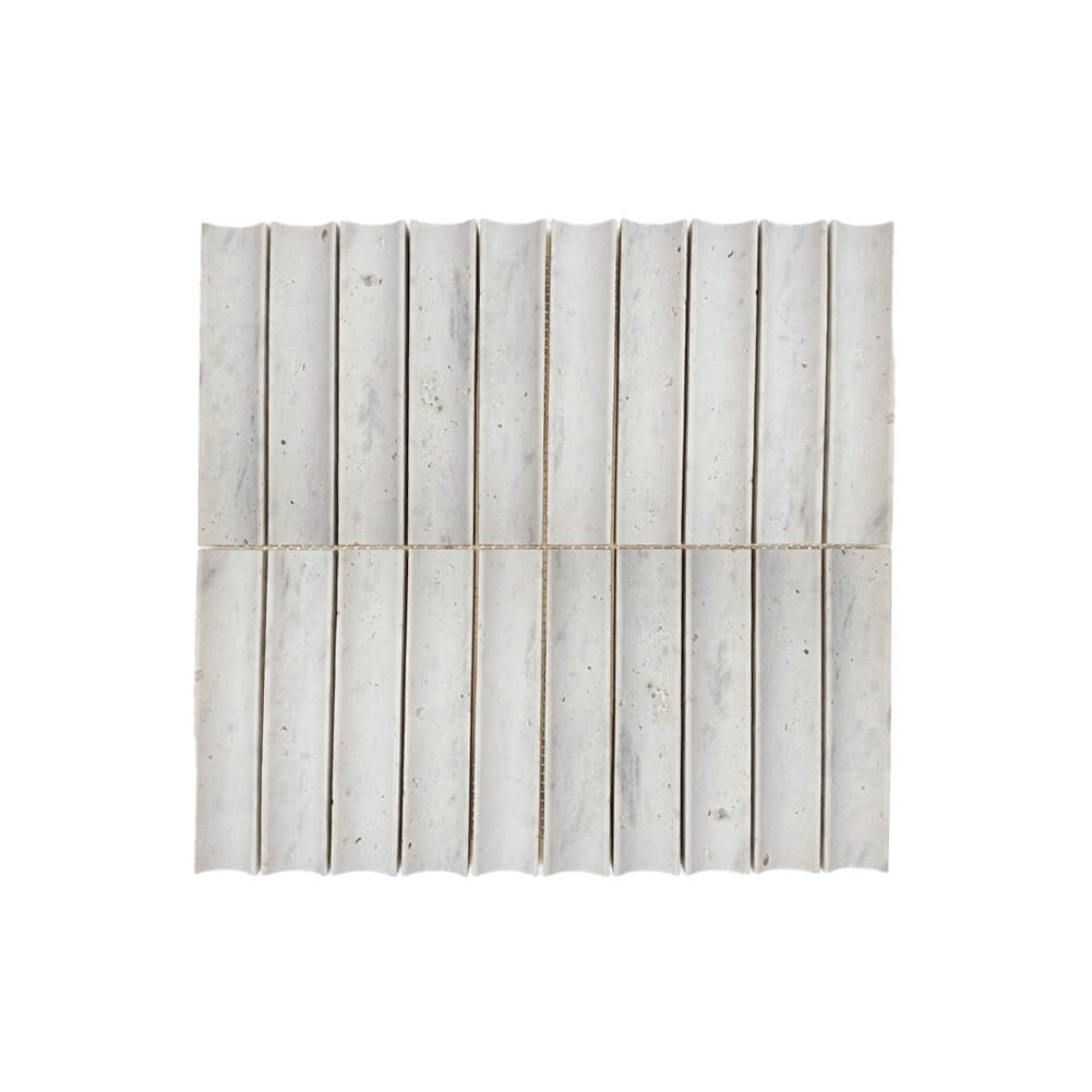 3D Curve Concave Strip Travertine Mosaic Collection Wholesale ...