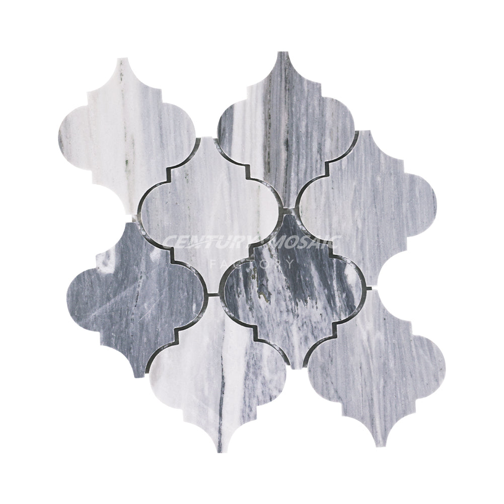 Shadow Blue Polished Marble Mosaic Tiles Wholesale Collection ...