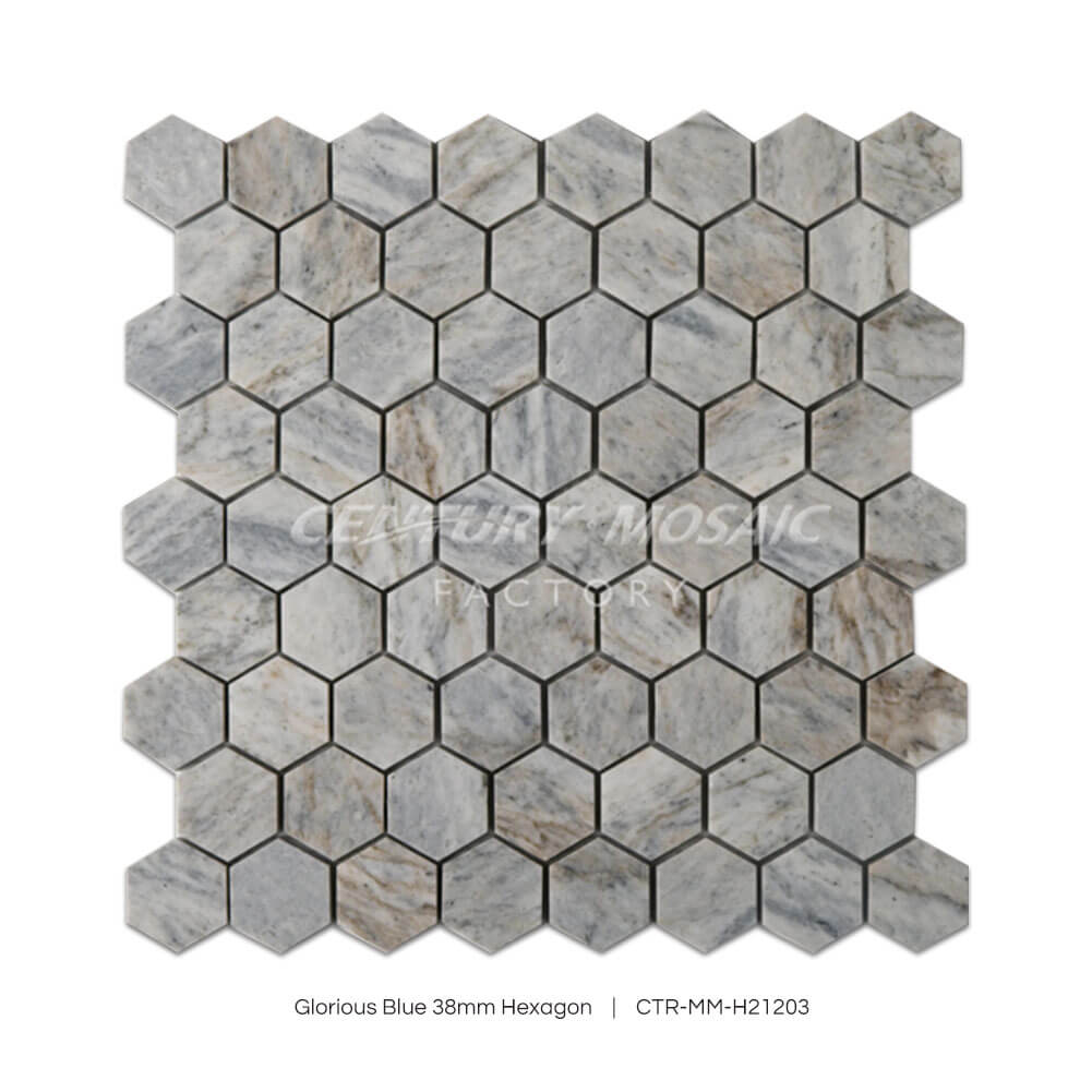 Glorious Blue Polished Mosaic Wholesale Collection – Centurymosaic