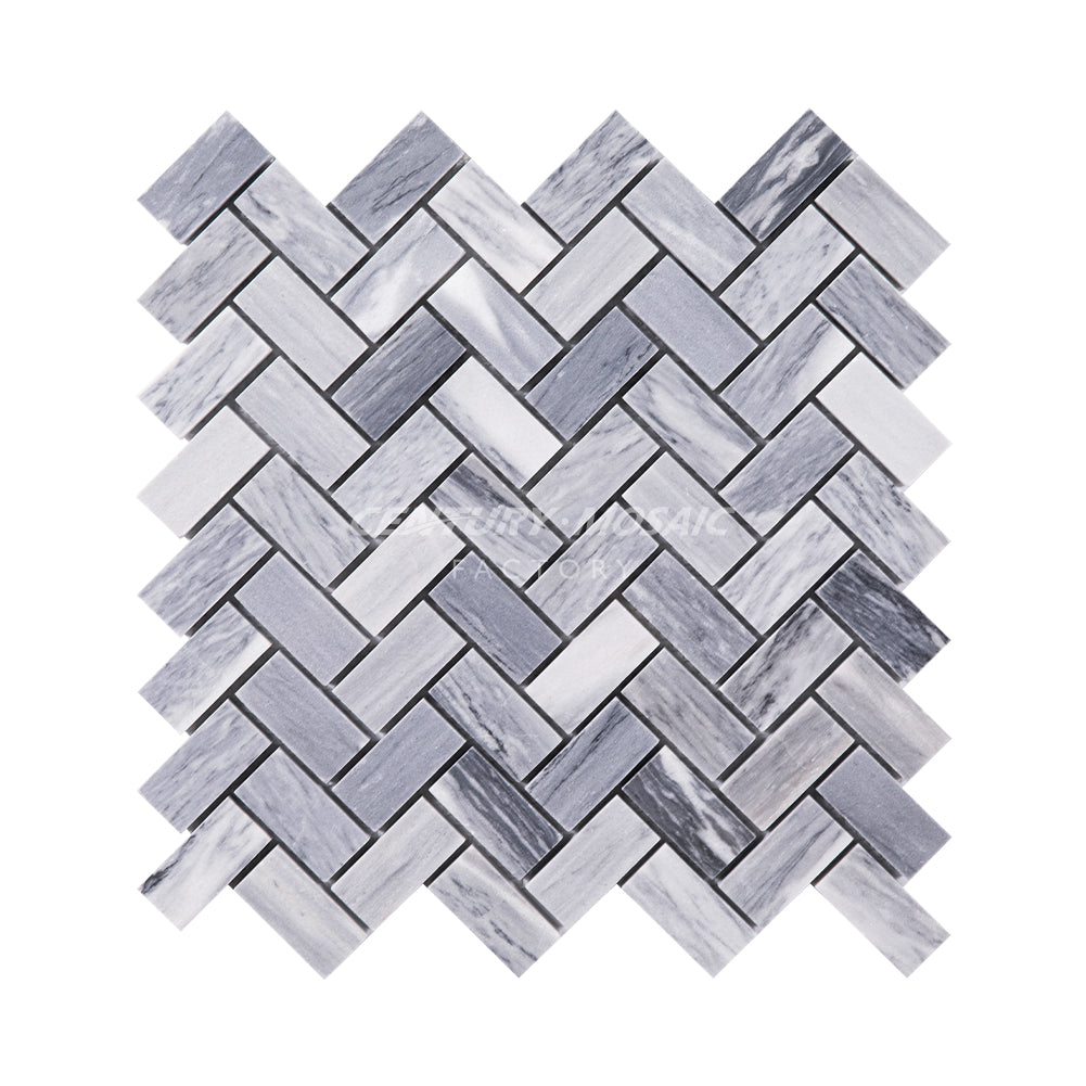 Shadow Blue Polished Marble Mosaic Tiles Wholesale Collection ...