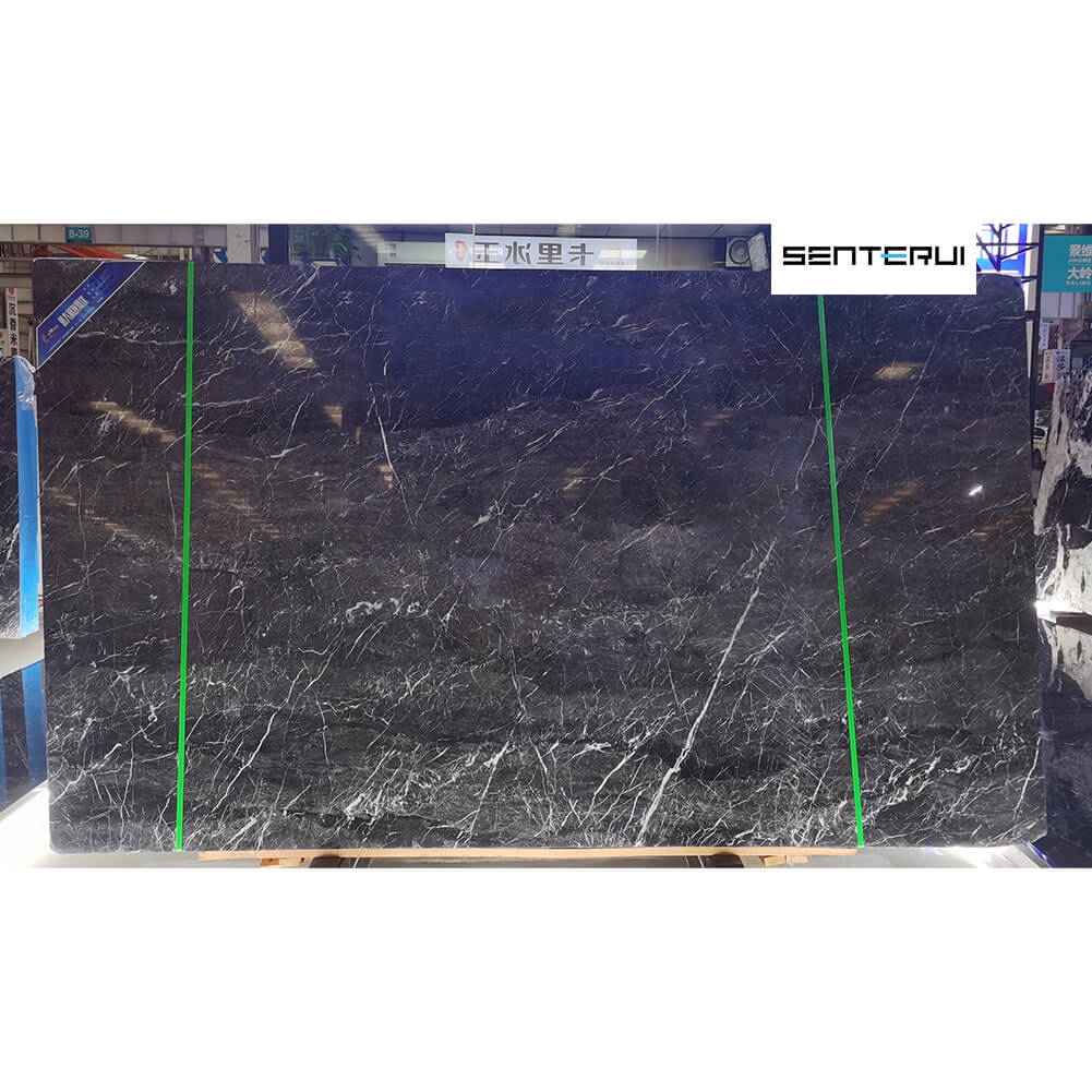 Emperador Black Marble Grey with White Vein Polished Slab Wholesale ...