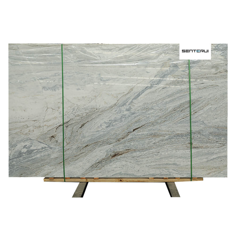 Glorious Blue Marble White & Blue Polished Slab Wholesale – Centurymosaic