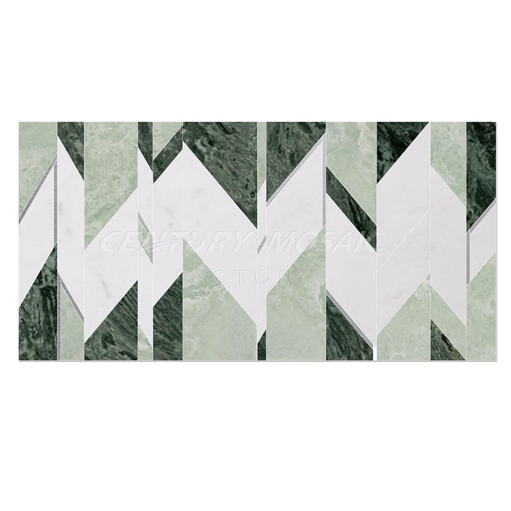 Parallelogram Pattern Marble Rectangular Dining Table Wholesale ...