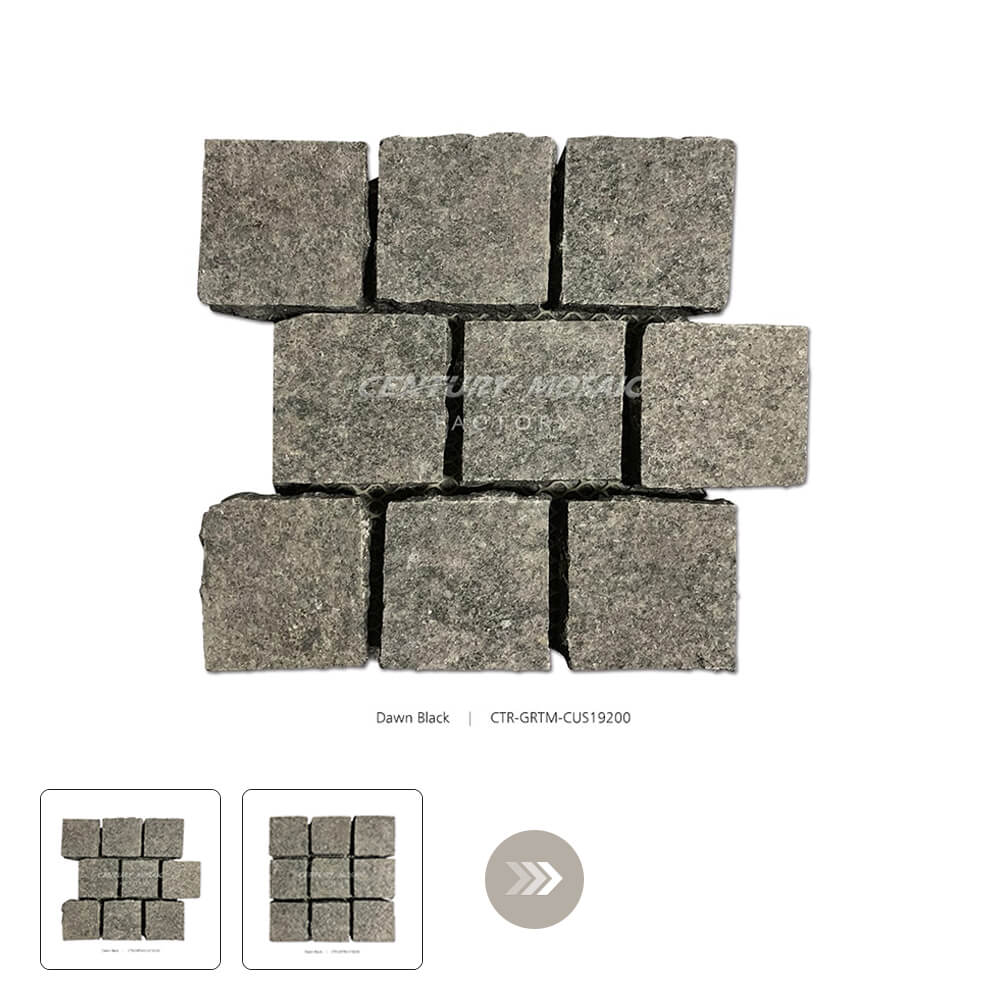 New G684 Granite Black Cobblestone Tile Wholesale – Centurymosaic