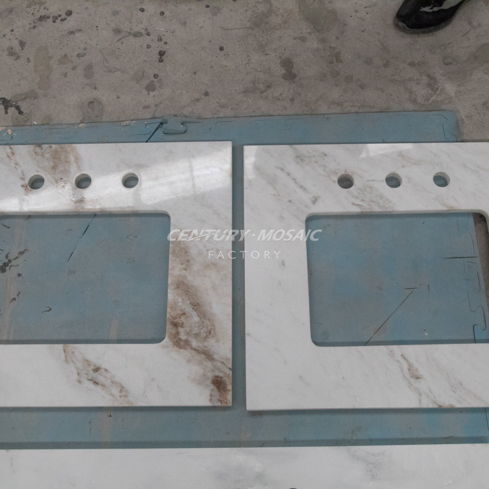 Glorious White Marble Polished Countertop Wholesale – Centurymosaic