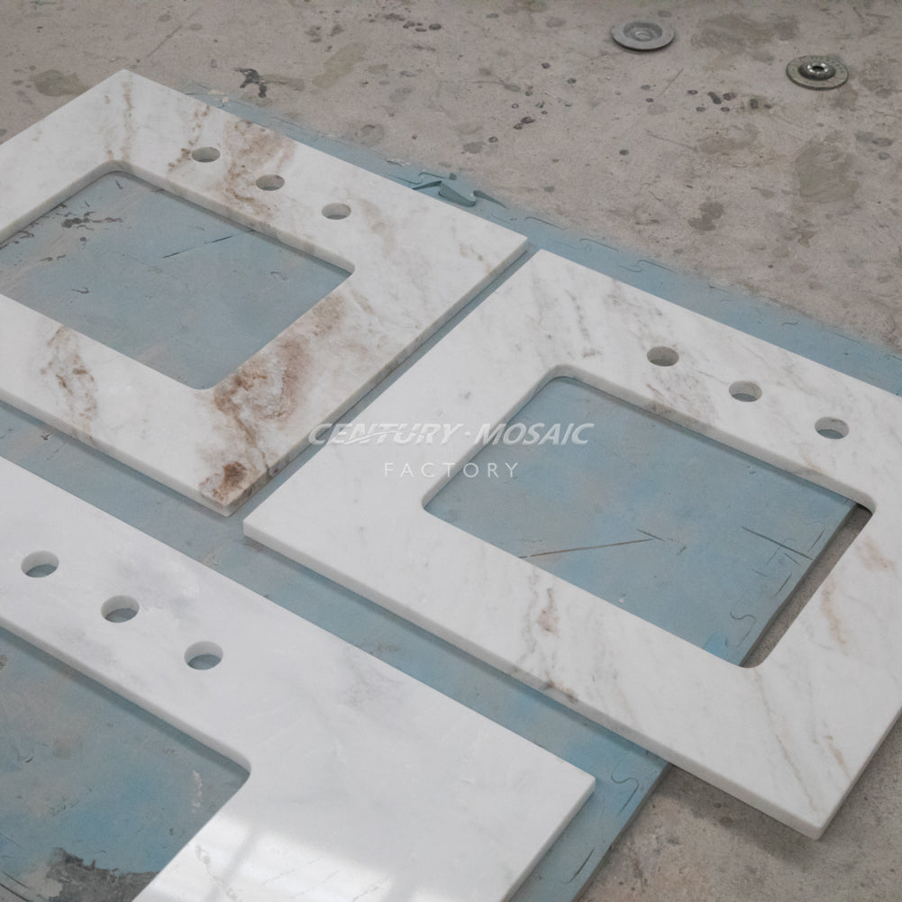 Glorious White Marble Polished Countertop Wholesale – Centurymosaic