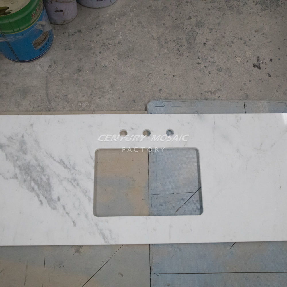 Glorious White Marble Polished Countertop Wholesale – Centurymosaic