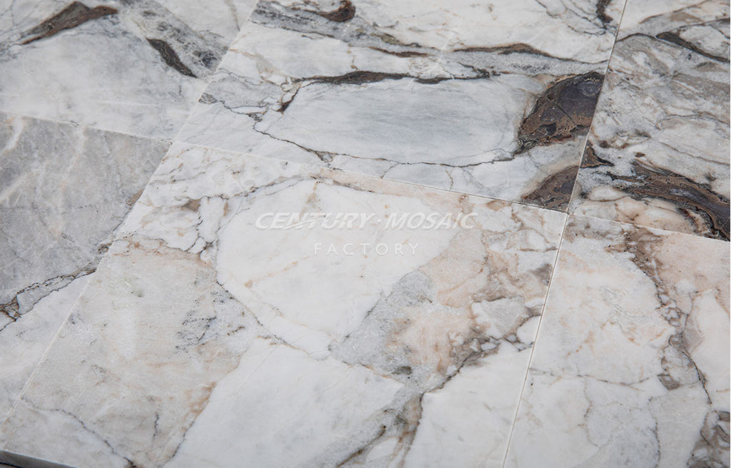 Bazzila Marble White Polished Honed Tile Wholesale – Centurymosaic