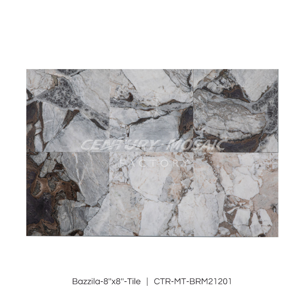 Bazzila Marble White Polished Honed Tile Wholesale – Centurymosaic