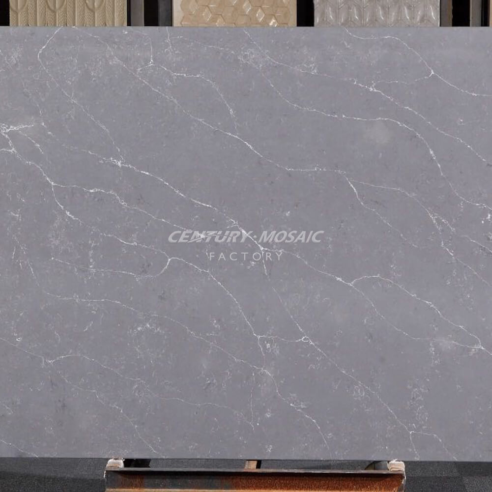 Pietra Grey Quartz Gray 10.49”x5.25” Polished Slab Wholesale ...