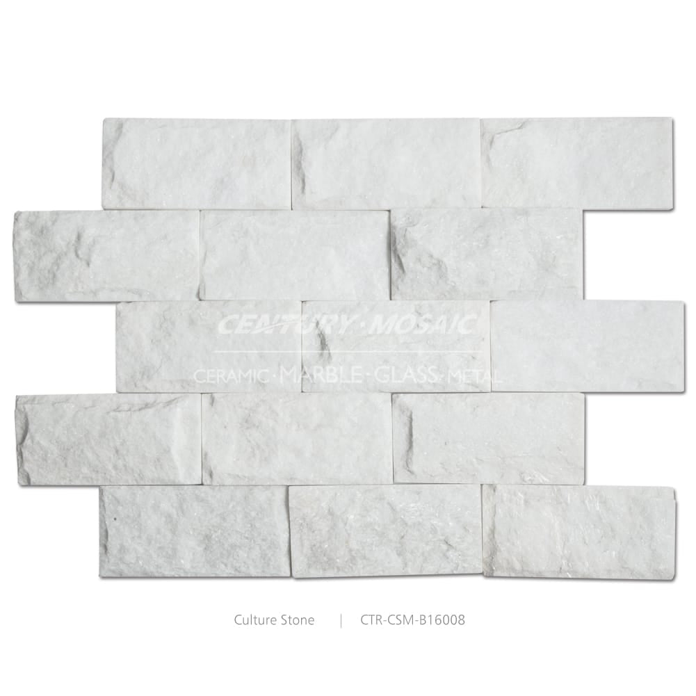 Natural White Big Chip Brick Stone Culture Stone Tile Wholesale ...