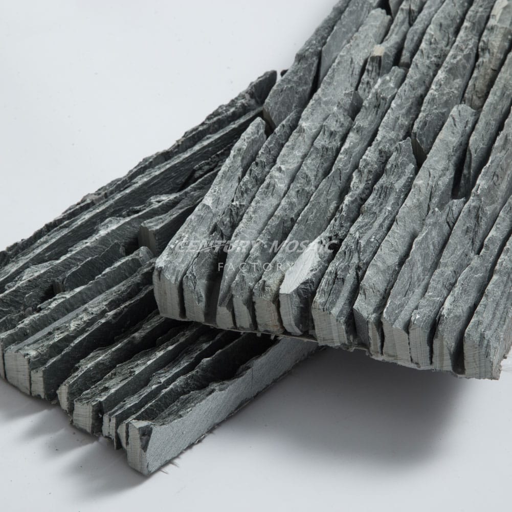 Natural Dark Grey Black Split Finish Culture Stone Wholesale ...