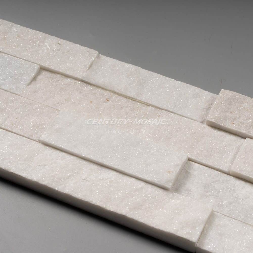 Bianco Diamant Split White Culture Stone Wholesale – Centurymosaic