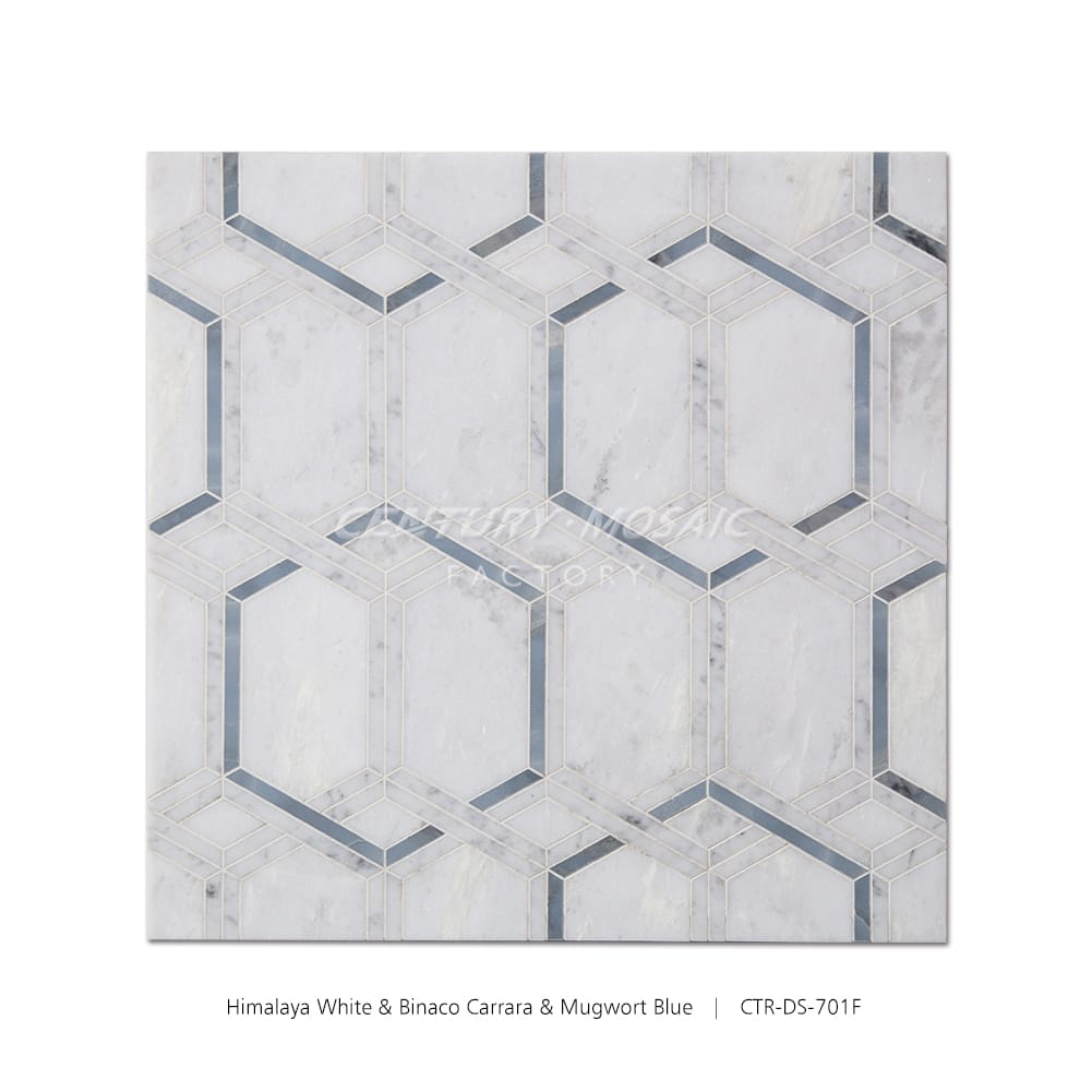 Magic Grid Waterjet Marble White Hexagon Mosaic Thailand Wholesale ...