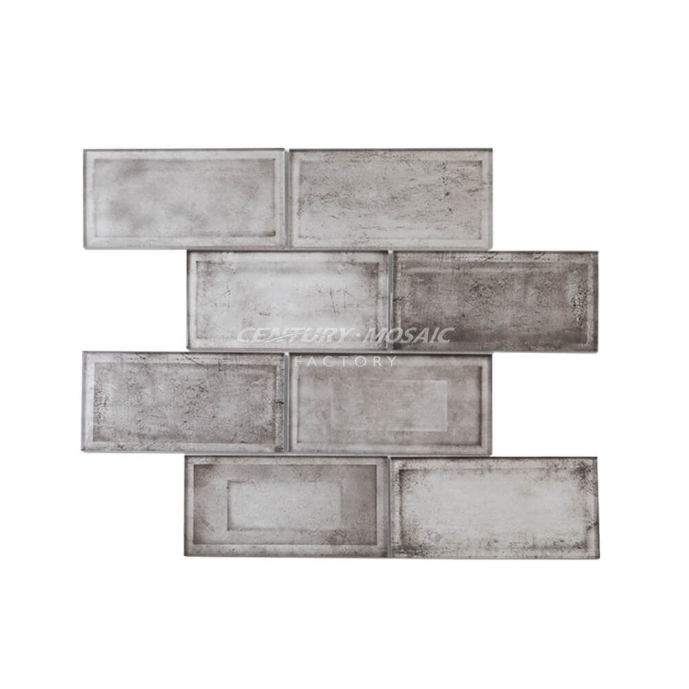 Mixed Color Brick Glass Mosaic Colorful Brick Glossy Wholesale ...