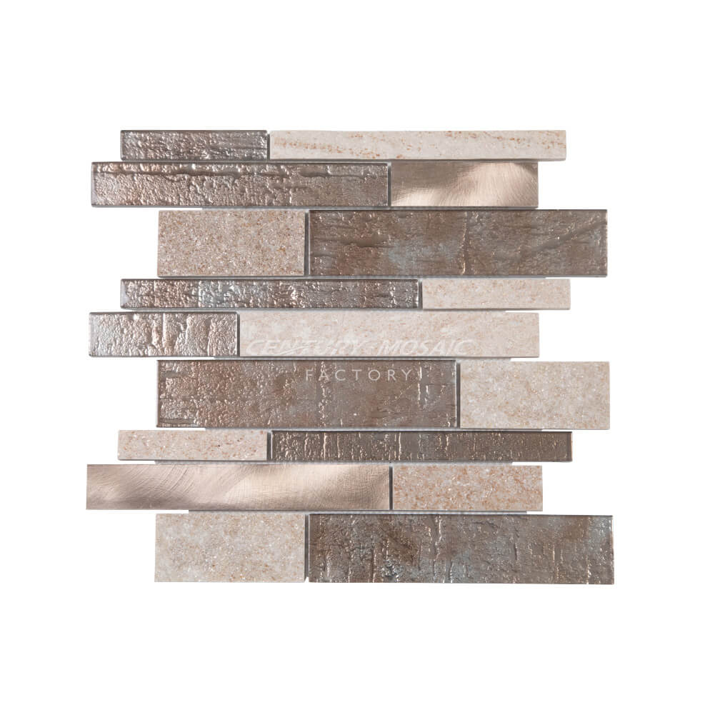 Mixed Strip Glass Mosaic Tile Collection Wholesale – Centurymosaic