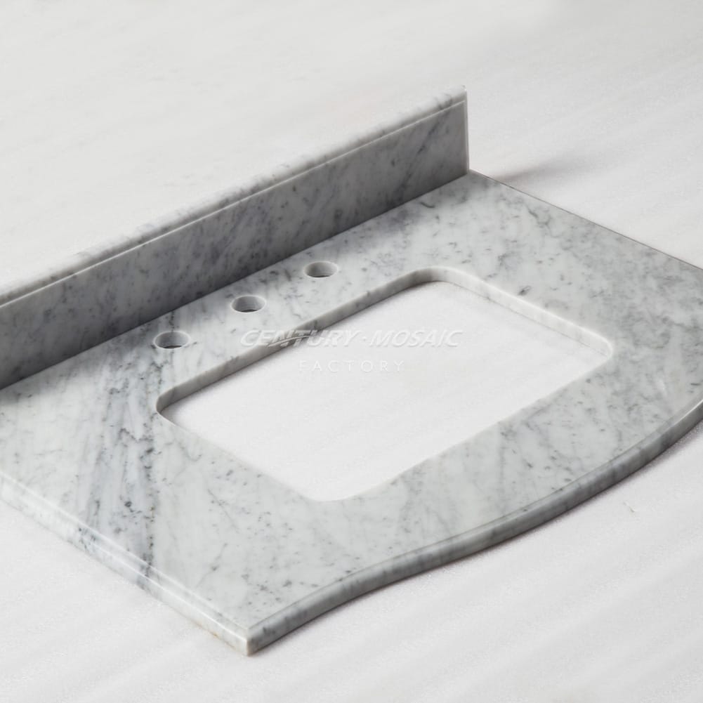 Carrara Marble White Polished Countertop Wholesale – Centurymosaic
