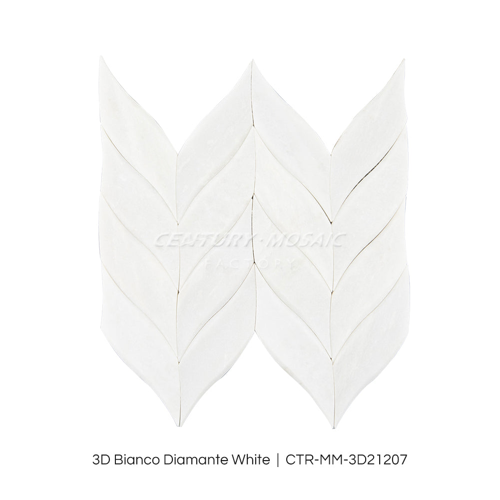 3D Architecture Leaf-shaped Mosaic Tile Wholesale – Centurymosaic