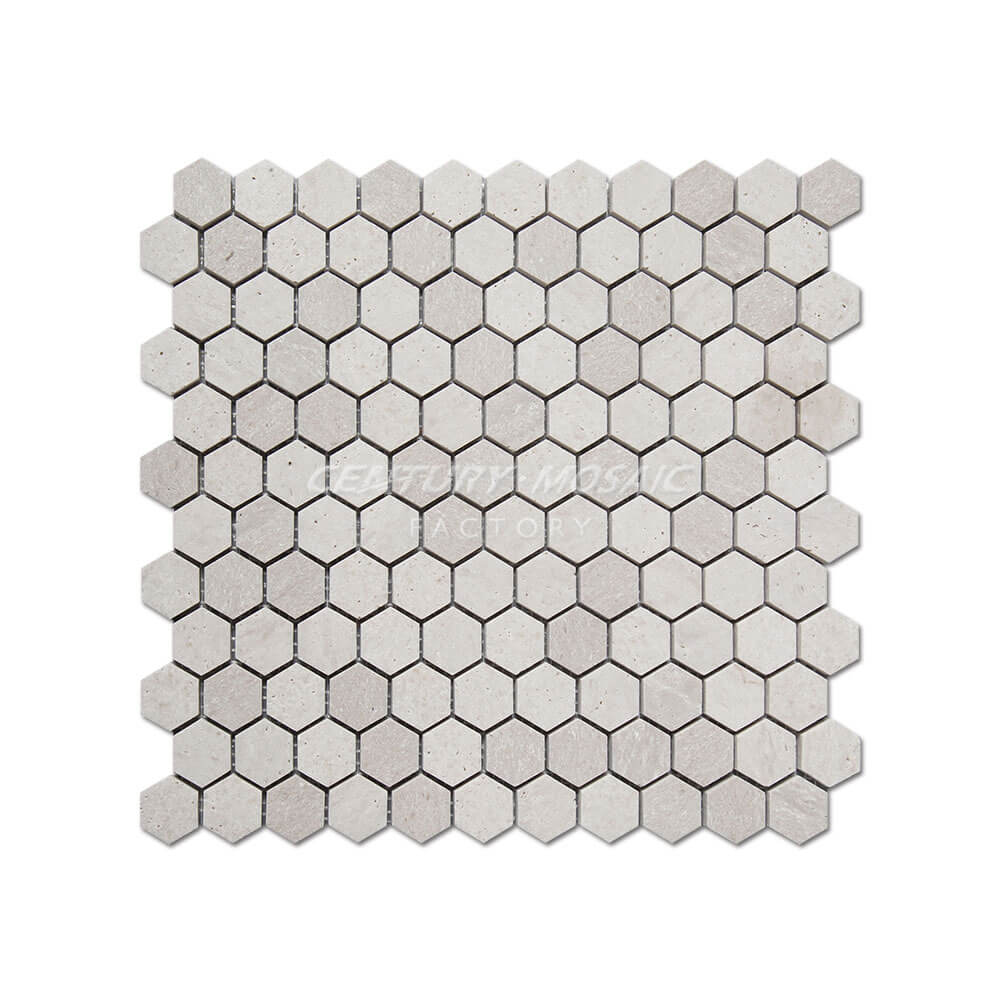 Ivory Travertine Stone Ivory Square Polished Mosaic Wholesale ...