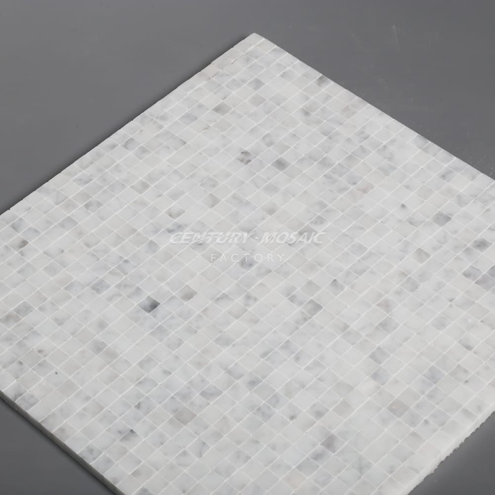 10mm Square White Marble Mosaic Collection Wholesale – Centurymosaic