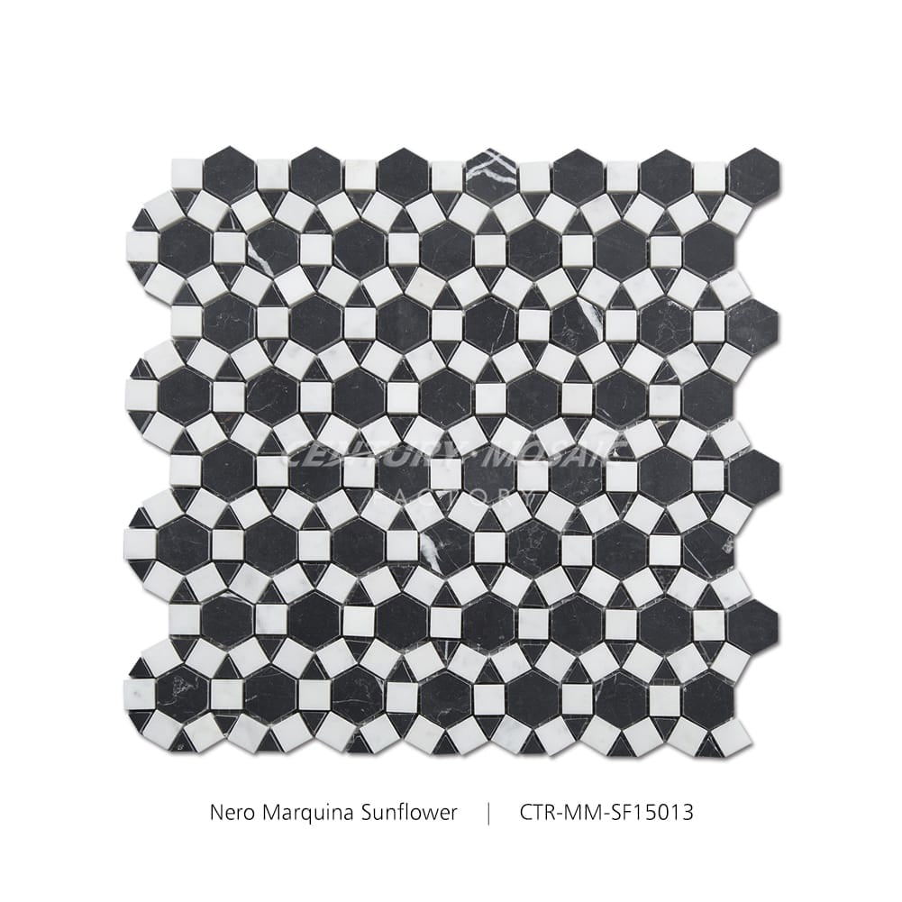 Sunflower Marble Mosaic Tile Collection Wholesale – Centurymosaic