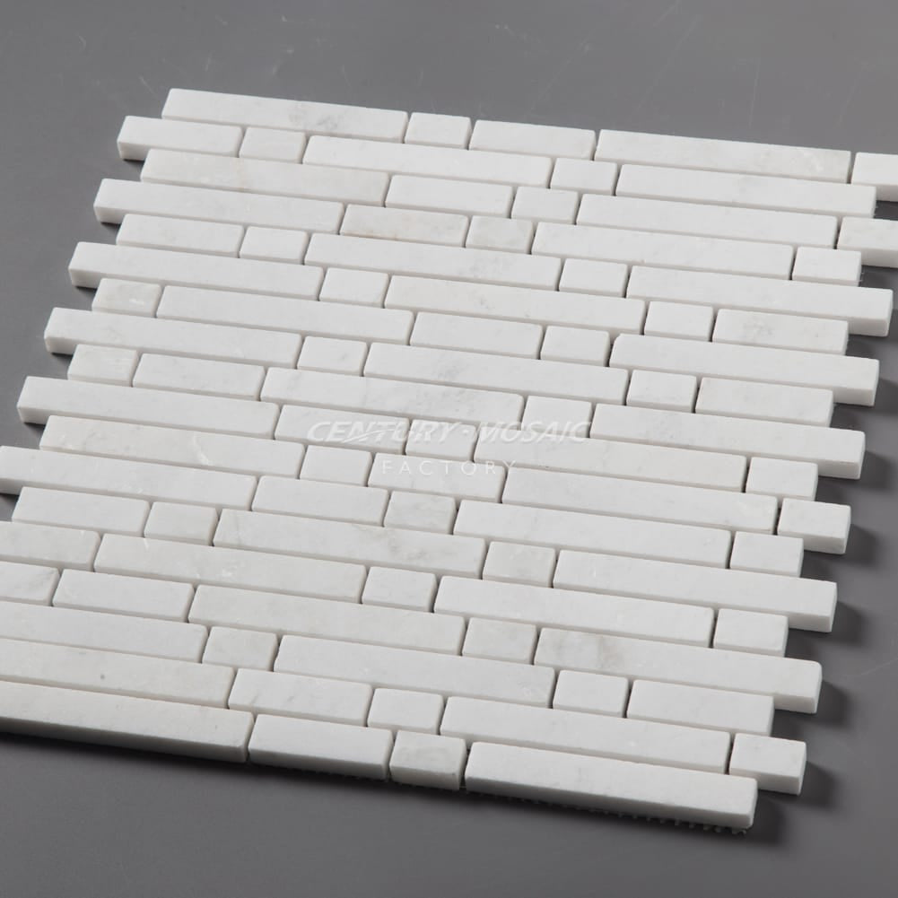 Strip White Marble Mosaic Tile Collection Wholesale – Centurymosaic