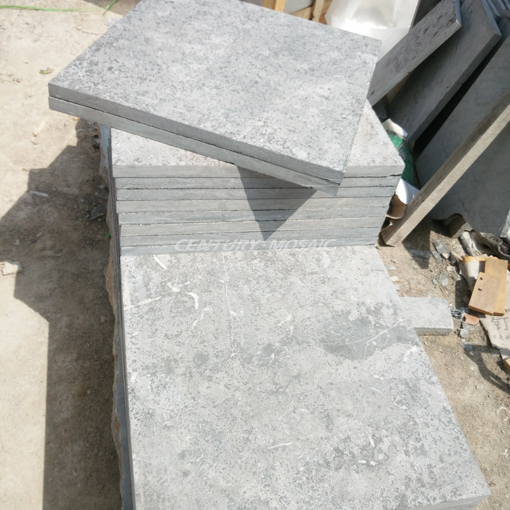 Blue Limestone Gray Flamed&Brushed Tile Wholesale – Centurymosaic