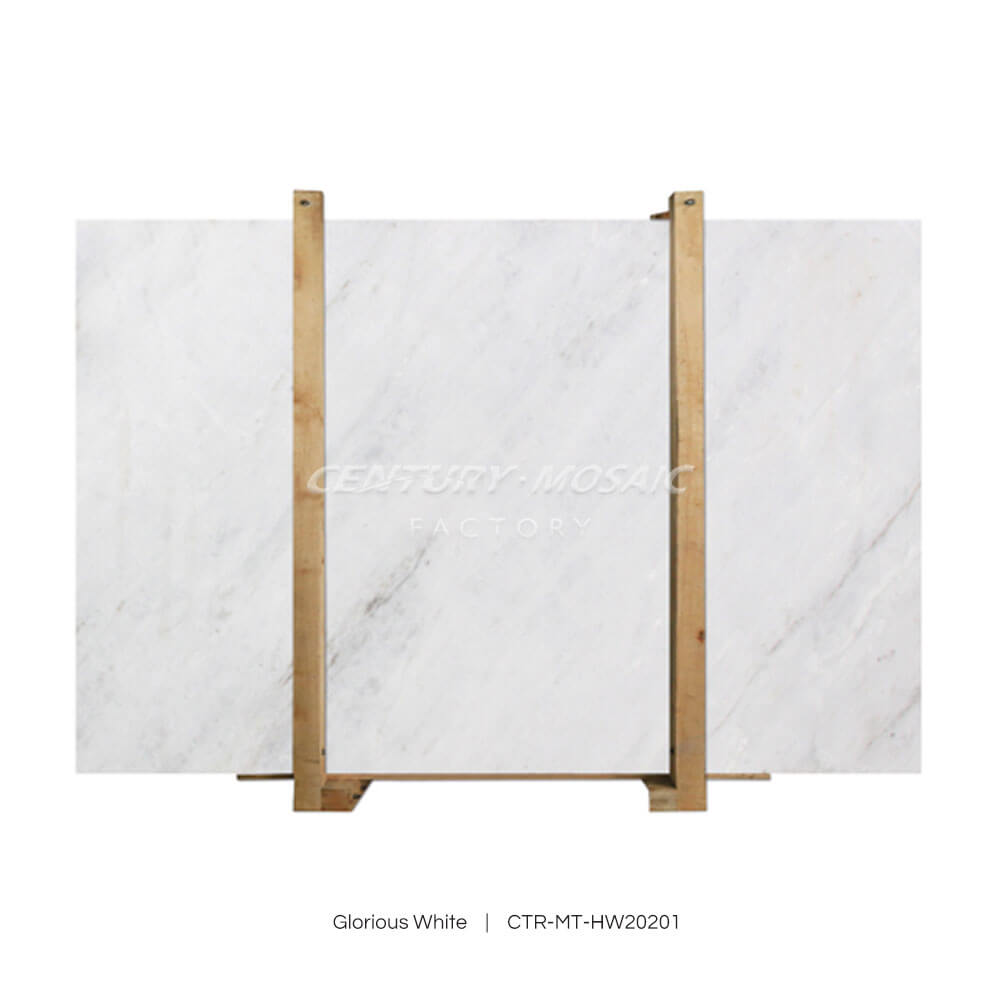 Glorious White Marble Slab Wholesale Collection – Centurymosaic