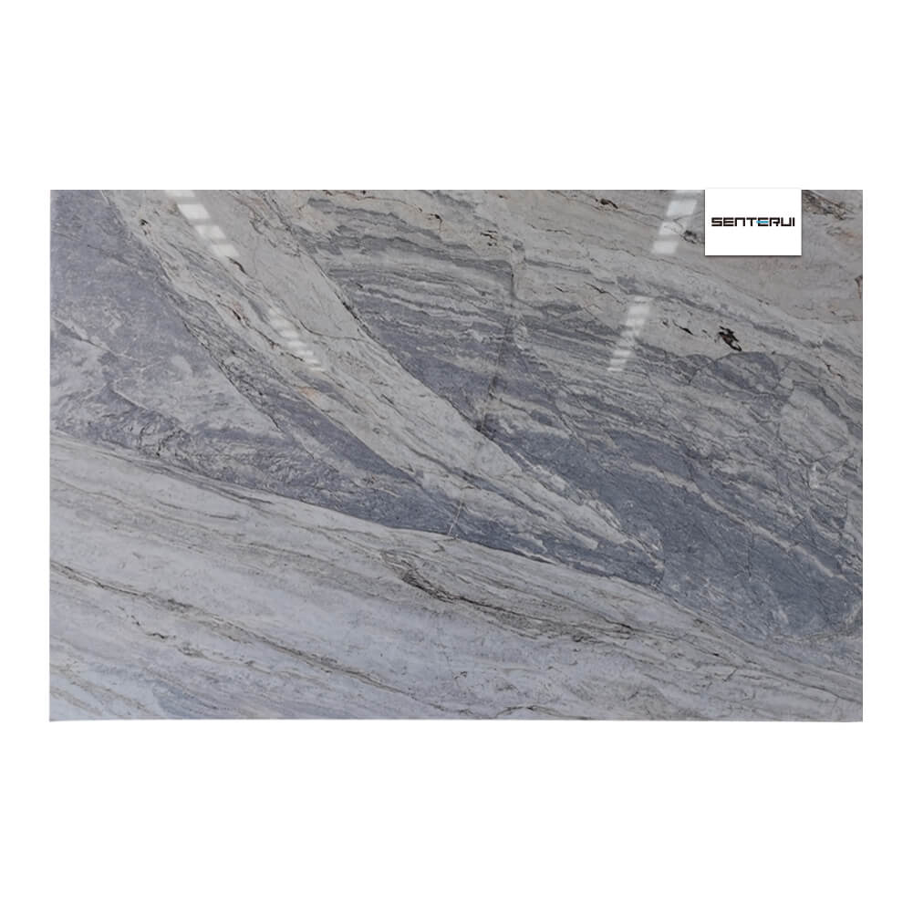 Glorious Blue Marble White & Blue Polished Slab Wholesale – Centurymosaic