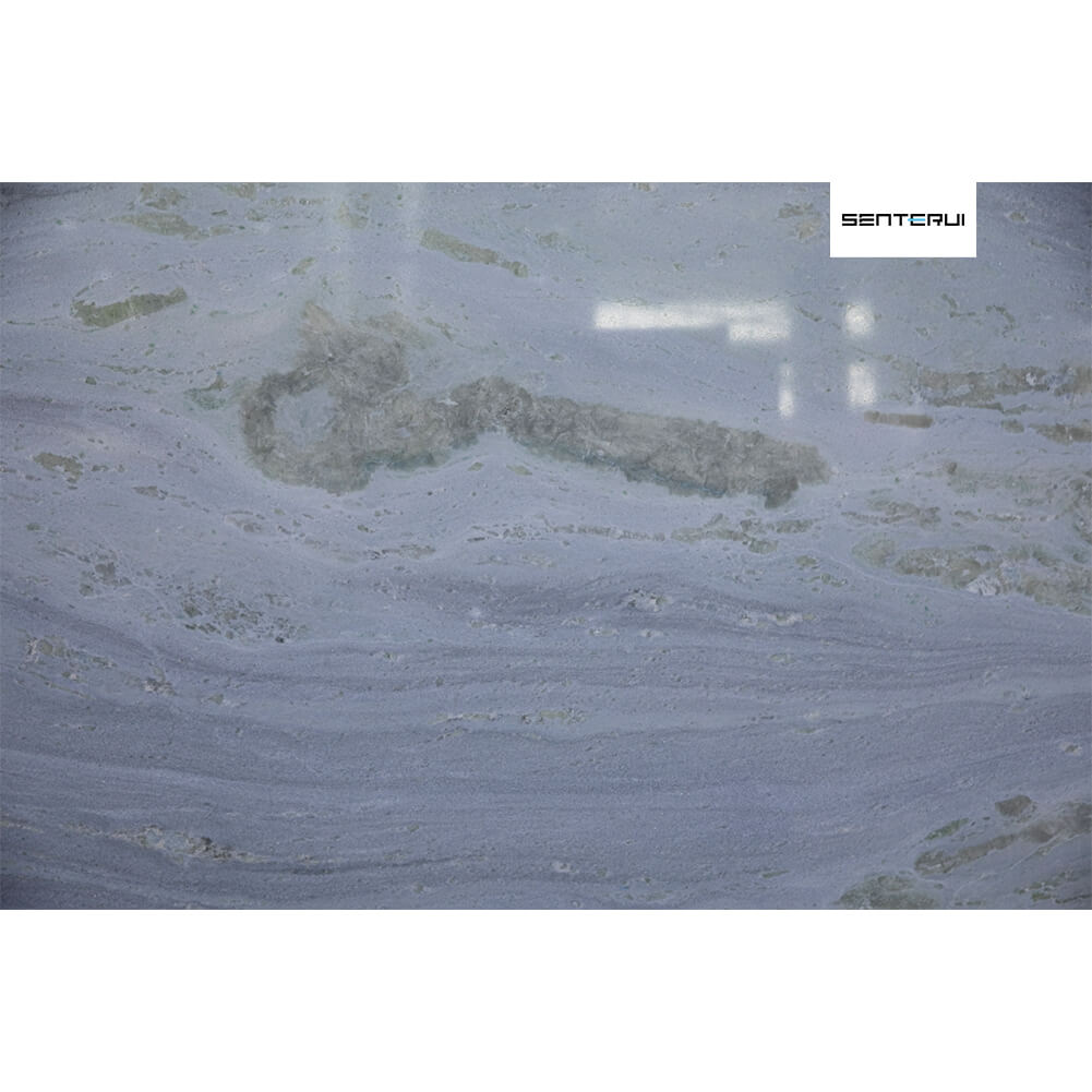 Luna Grey Marble Blue Polished Slab Wholesale – Centurymosaic