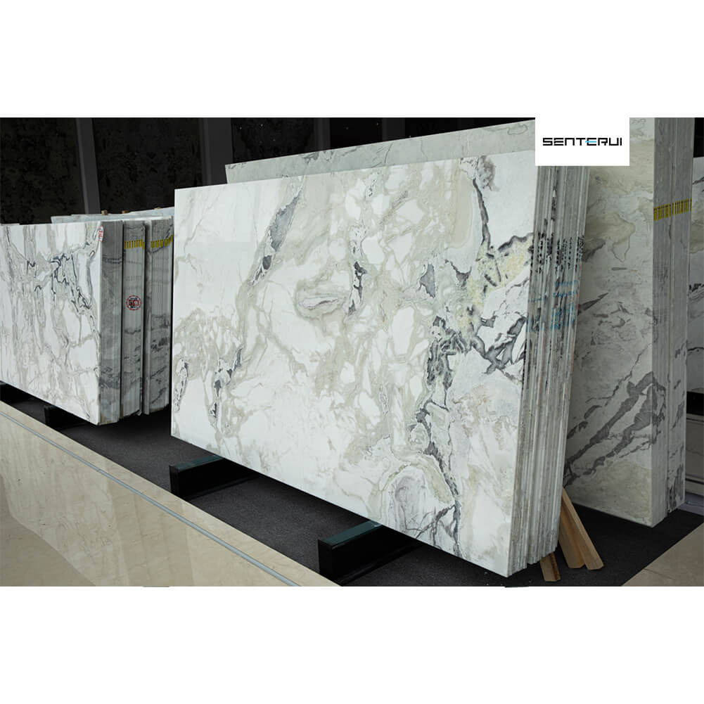 Picasso White Marble Polished Slab Wholesale – Centurymosaic