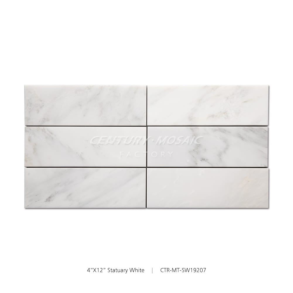 Statuary White Polished Honed Marble Tile Wholesale – Centurymosaic