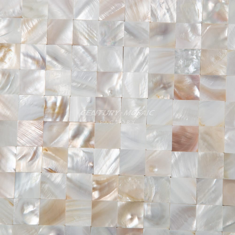Natural Color Pearl Shell Square 20x20mm Polished Mosaic Wholesale ...