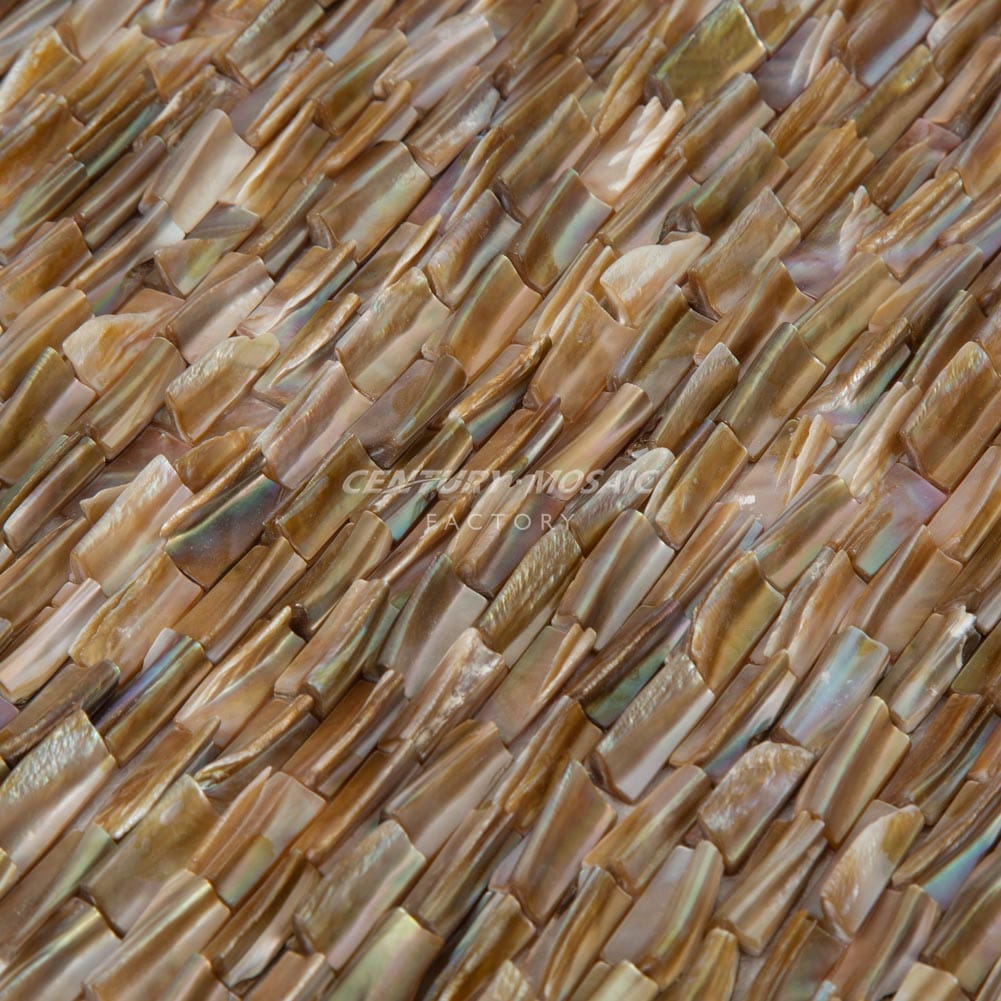 Natural Gold Colorful Pearl Shell 3D Polished Mosaic Wholesale ...