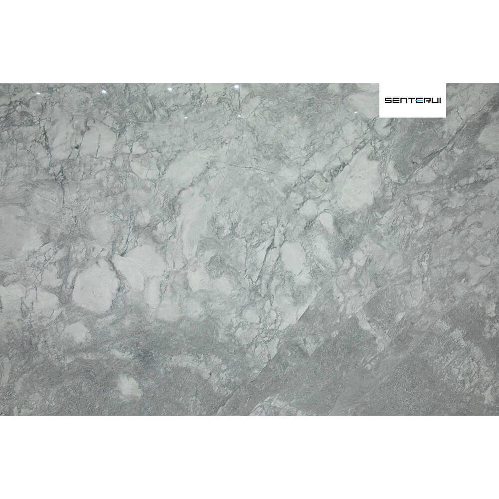 Super White Quartzite Grey Polished Slab Wholesale – Centurymosaic