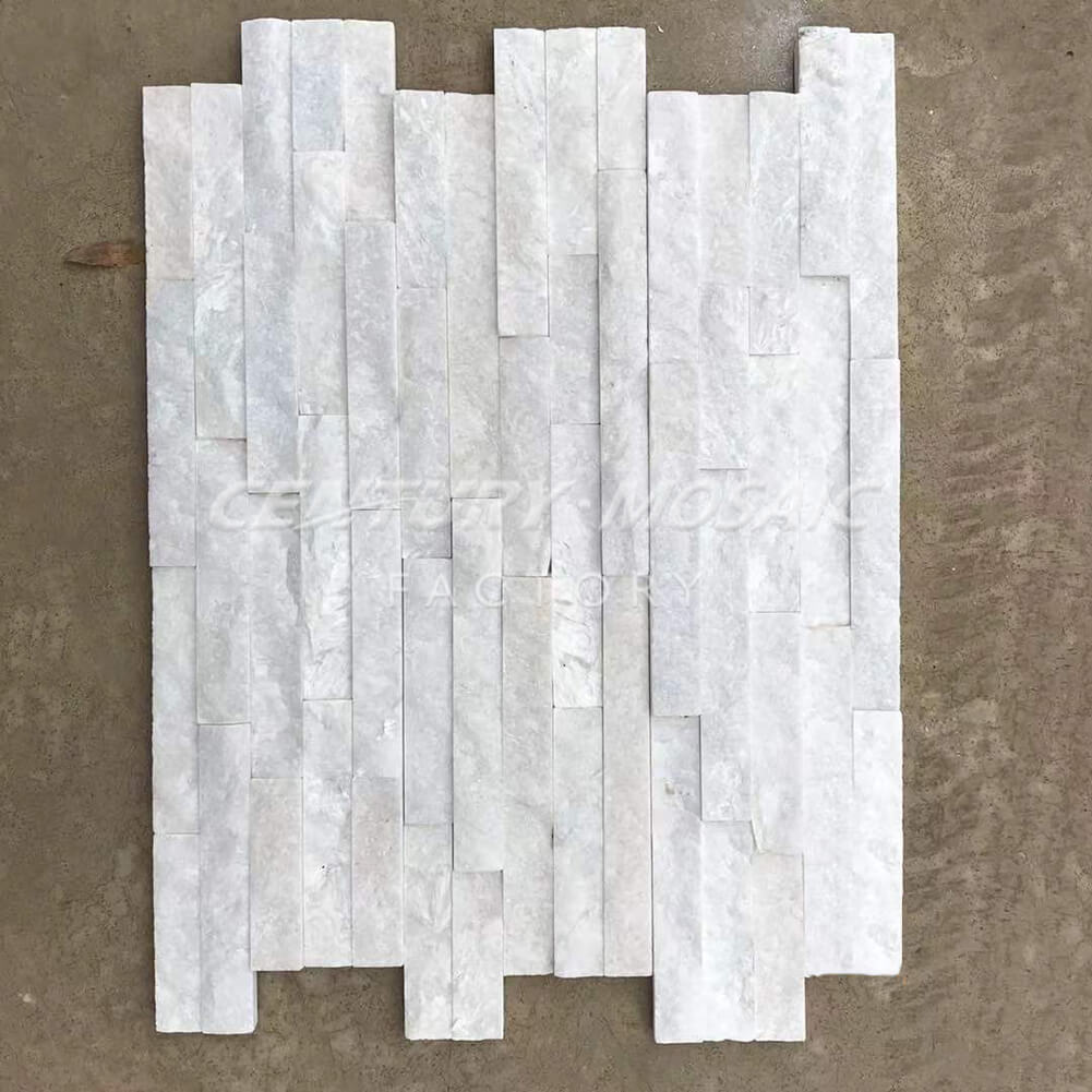 Natural White Quartz Culture Stone Wholesale – Centurymosaic