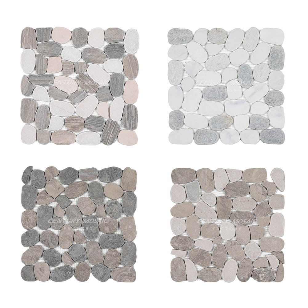 Mixed Marble Stone Pebble Mosaic Collection Wholesale – Centurymosaic