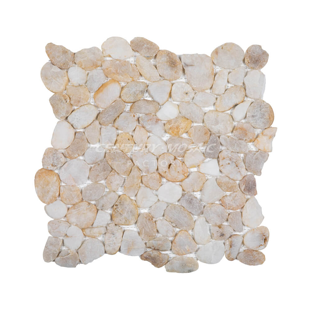 Natural Color Stone Pebble Mosaic Collection Wholesale – Centurymosaic